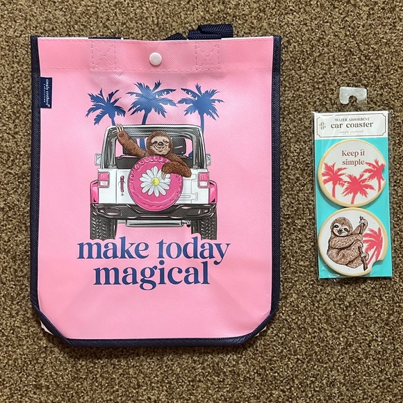 Simply Southern | Other | Nwt Simply Southern Sloth Car Coasters And ...